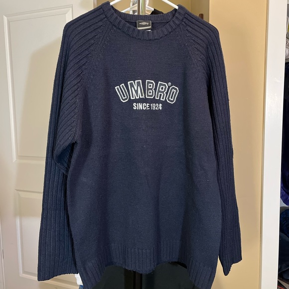 Umbro | Shirts | Vintage Umbro Crewneck Sweater Mens Xl Navy Blue White ...